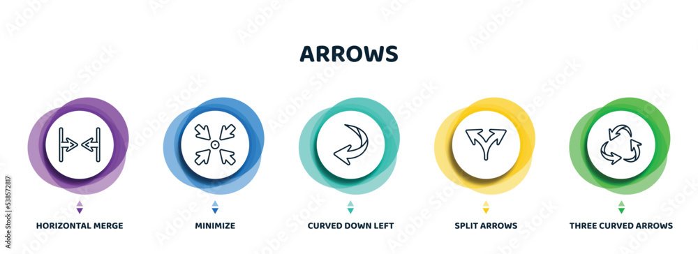 editable thin line icons with infographic template. infographic for ...