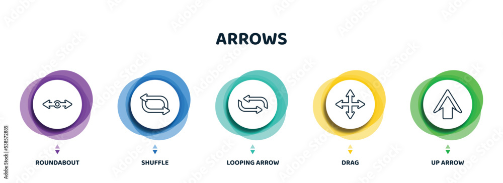 editable thin line icons with infographic template. infographic for ...