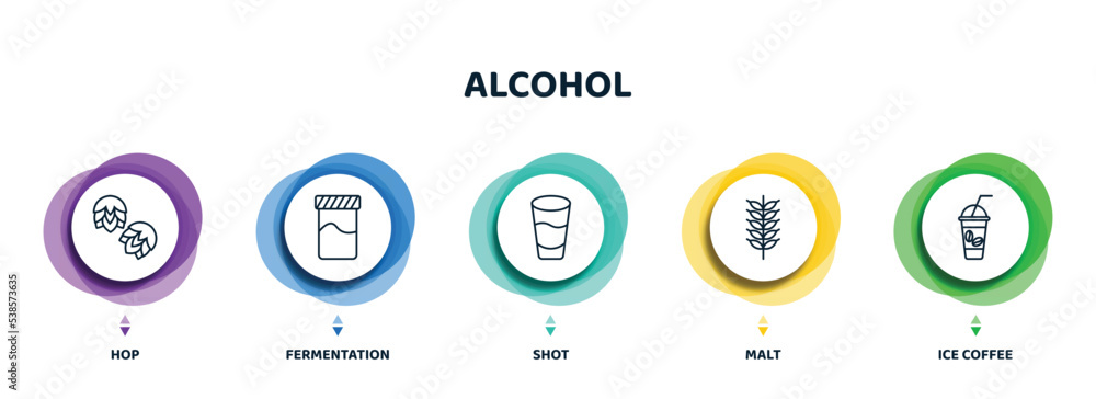 editable thin line icons with infographic template. infographic for ...