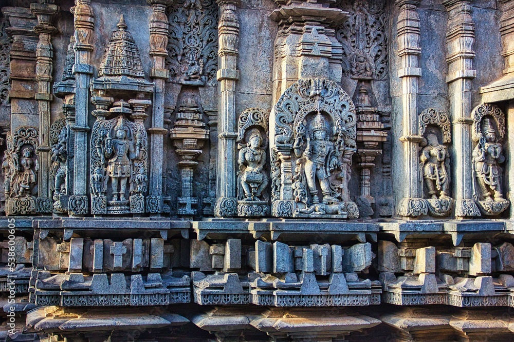Soft Rock Sculptures of Belur, Karnataka. Historical Hoysala monument ...