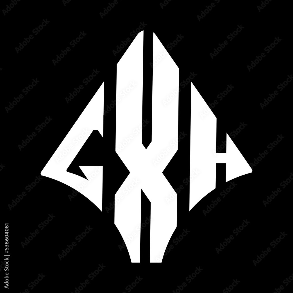 GXH logo. GXH letter. GXH letter logo design. GXH modern and creative ...