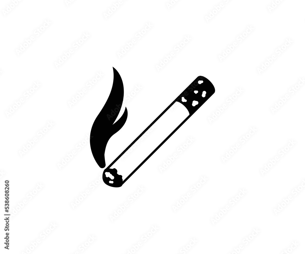 Cigarette vector isolated icon. Emoji illustration. Cigarette vector ...