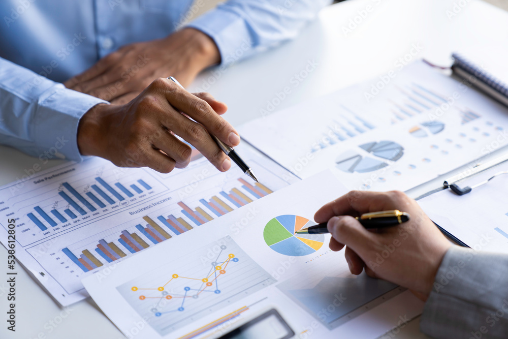 Business People Talking Discussing with concept coworker planning ...