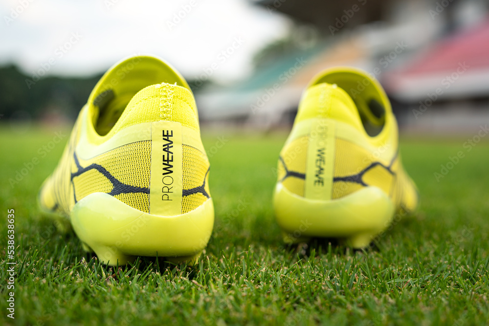Thailand - October 2022 : Umbro is launch the new football boot model ...