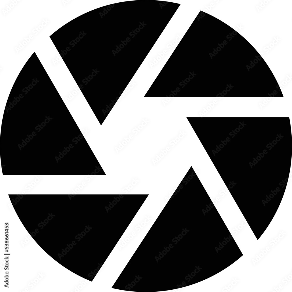 Camera Shutter Logo Vector