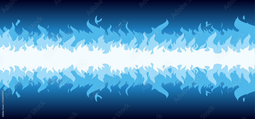 Cartoon blue gas burner flame icon or symbol. Blue fire ball pictogram ...