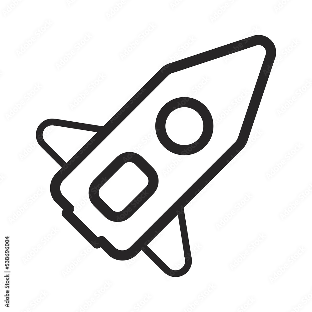 Rocket icon, transparent background png Stock Illustration | Adobe Stock