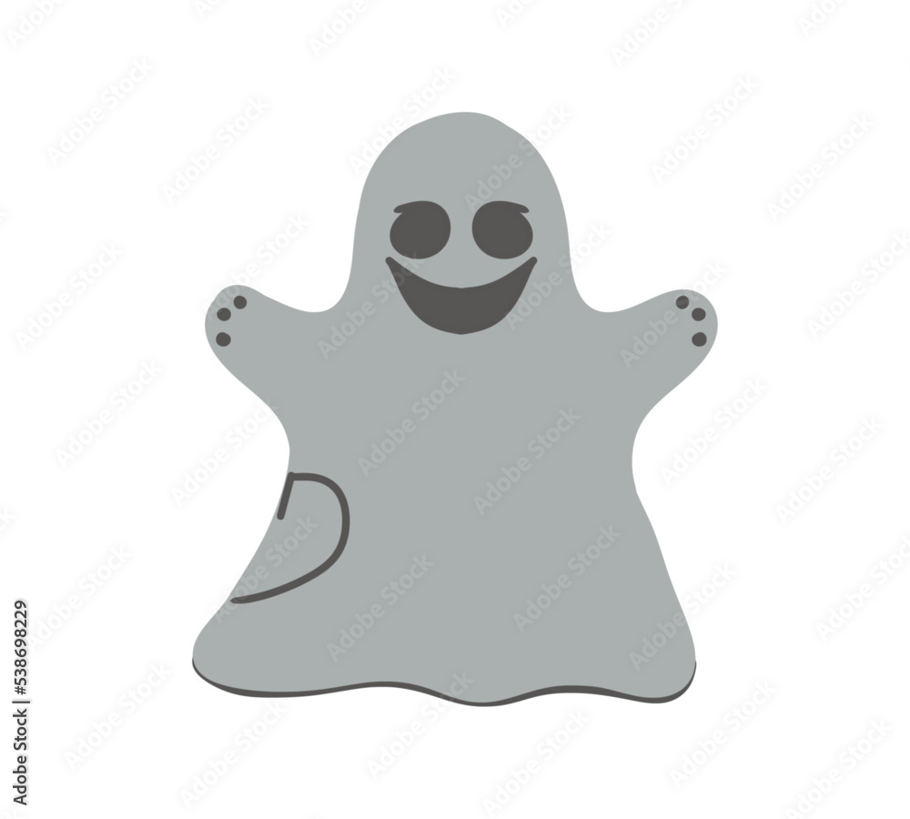 Ghost, cartoon character, color drawing, on a transparent background ...