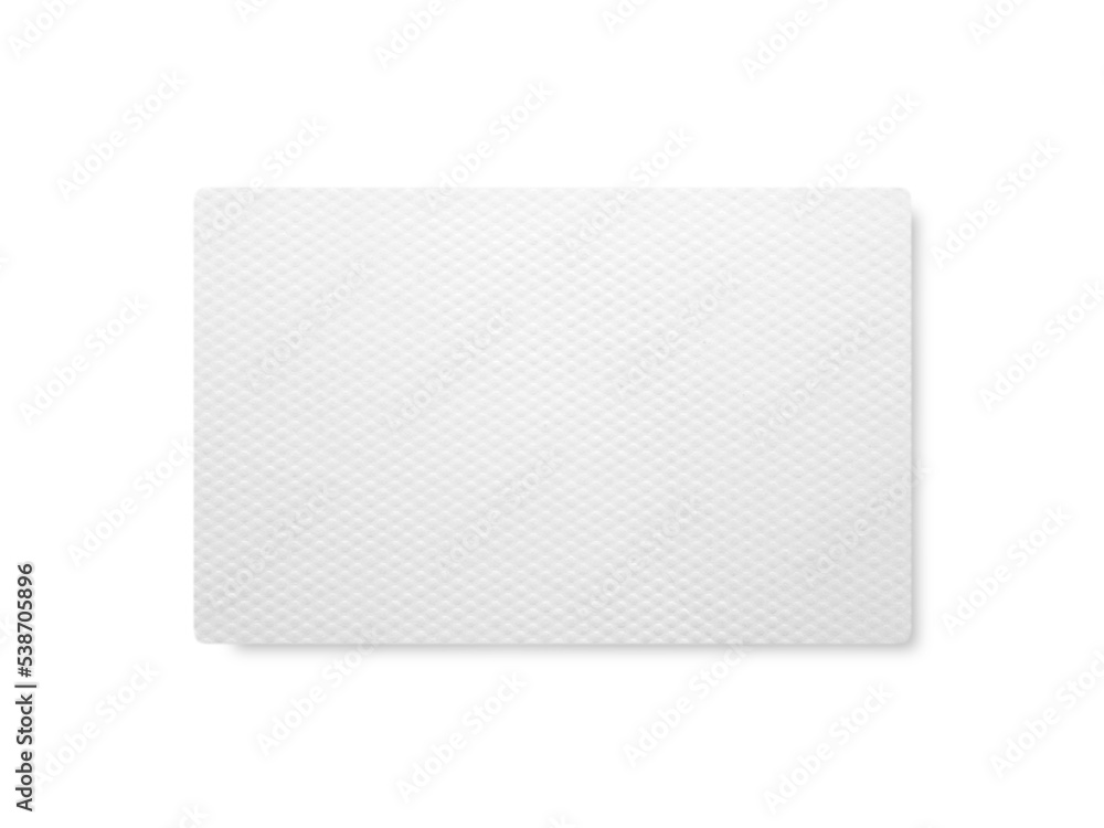 White rectangular stamped paper card isolated png with shadow Stock ...