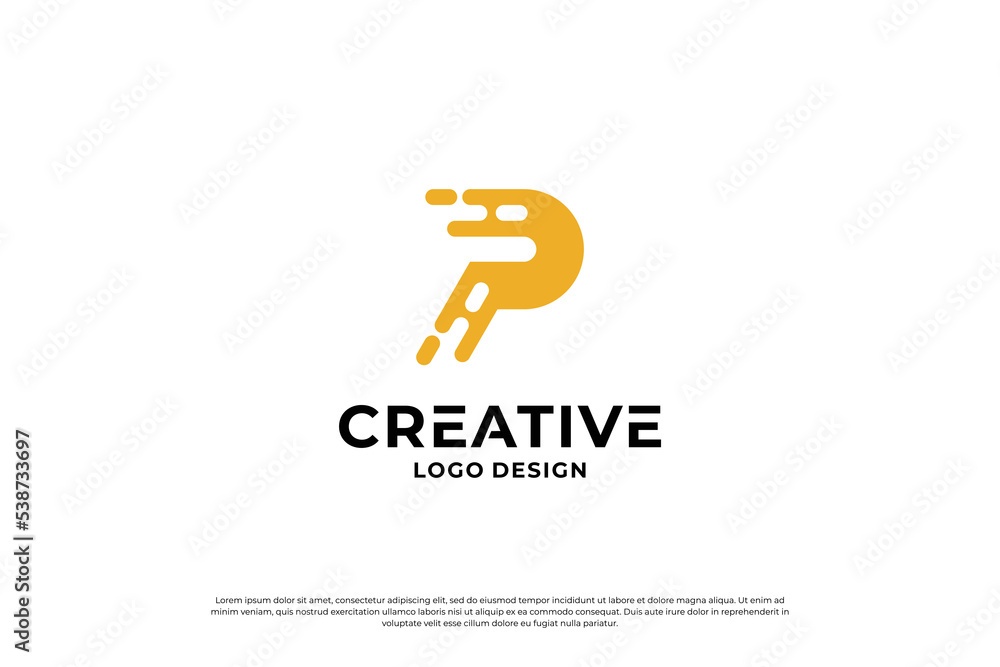 Letter P logo design inspiration. Initial letters P logo symbol mark ...