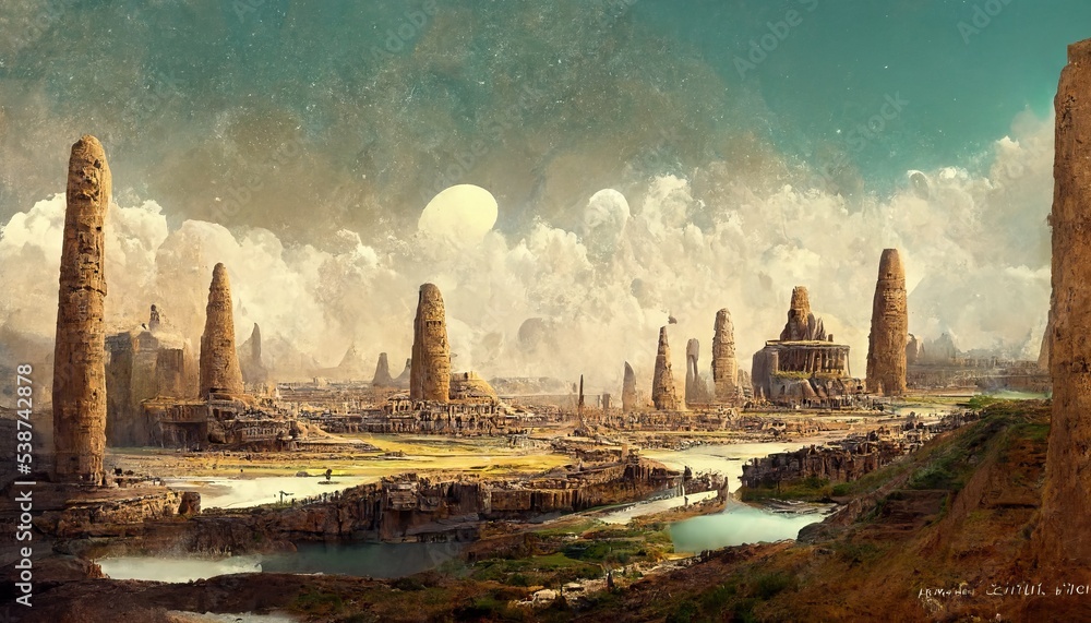 Ancient Sumerian city of Eridu, early city in southern Mesopotamia ...
