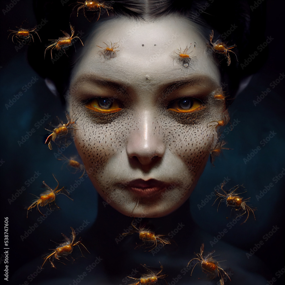 Ai generated photo of Goddess of insects Stock Illustration | Adobe Stock