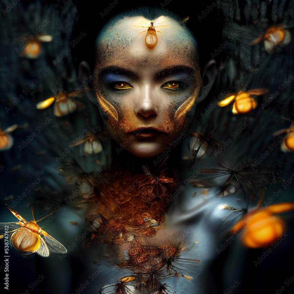 Ai generated photo of Goddess of insects Stock Illustration | Adobe Stock