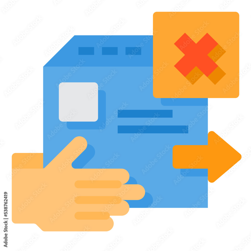 cancle flat icon Stock Vector | Adobe Stock