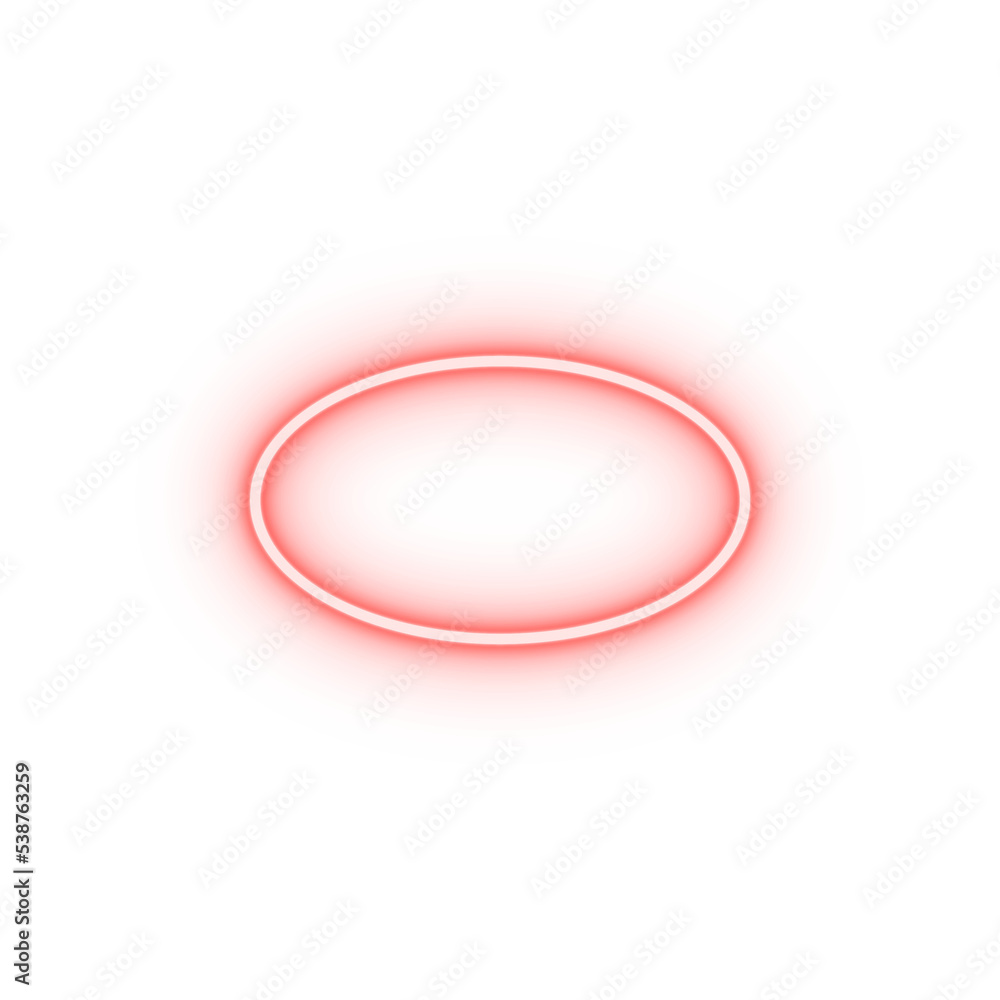 oval neon icon Stock Illustration | Adobe Stock