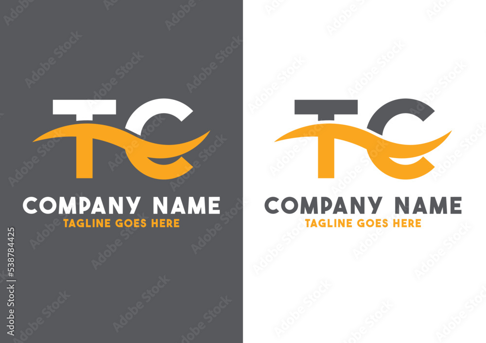 Letter TC logo design vector template, TC logo Stock Vector | Adobe Stock