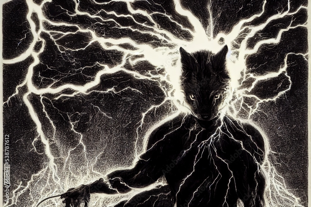 Dark Elemental Wolves