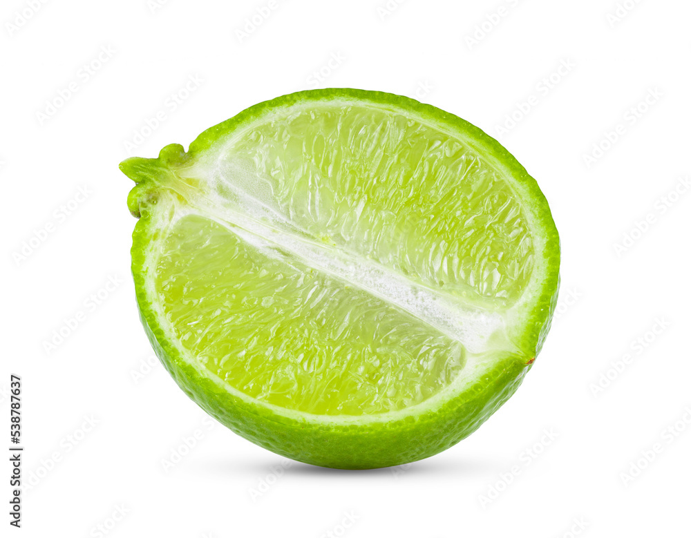 slice of lime isolated on transparent png Stock Photo | Adobe Stock