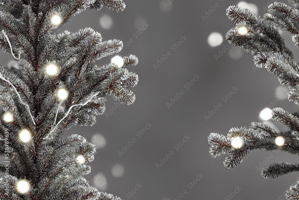 Christmas Lights and Ornaments Seamless Holiday Texture Pattern Tiled ...