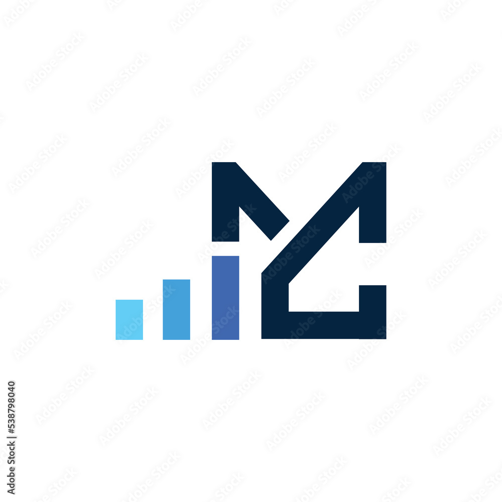 Letter CM logo design with finance symbol logo design Stock Vector ...