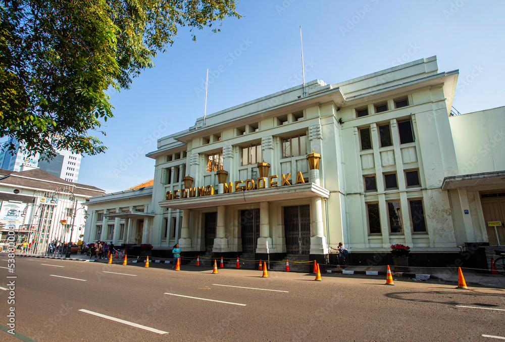 Gedung Merdeka, (Freedom Building), beautiful art deco building as the ...
