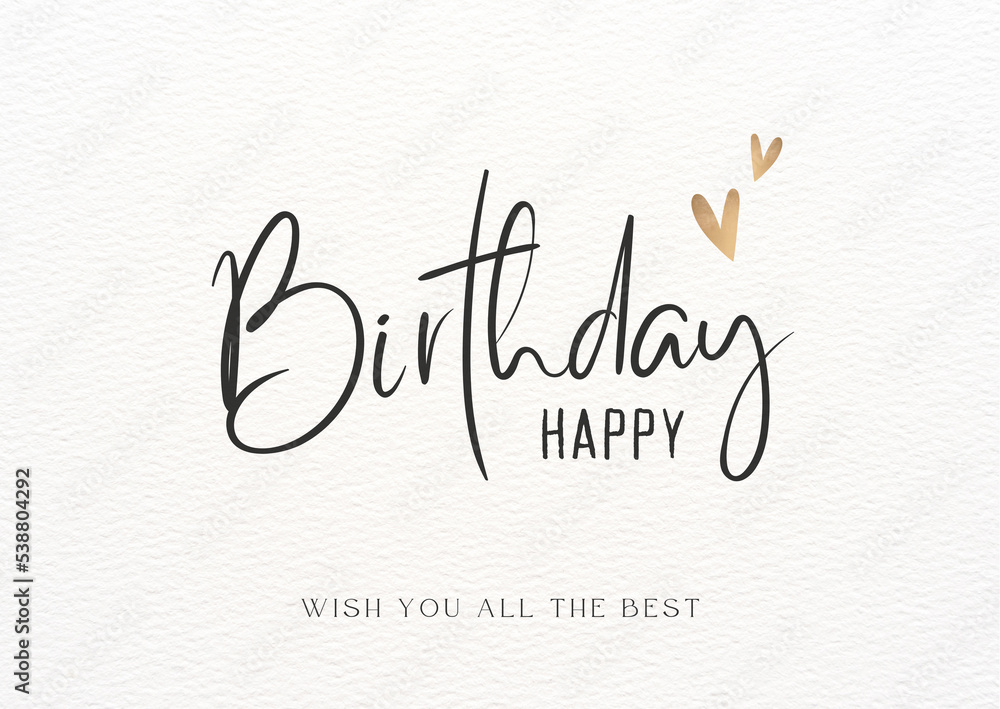 Happy birthday text ideas Stock Illustration | Adobe Stock
