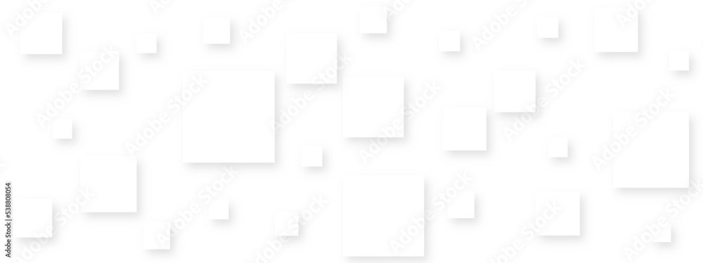 Abstract white geometric overlapping square pattern, design of ...
