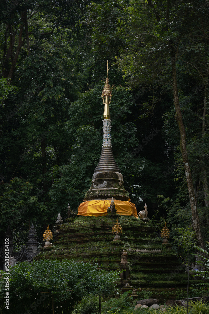 Ancient pagoda of Wat Palad or Wat Pha Lat temple the secret hidden ...