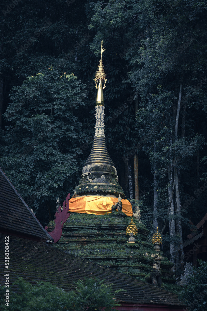 Ancient pagoda of Wat Palad or Wat Pha Lat temple the secret hidden ...