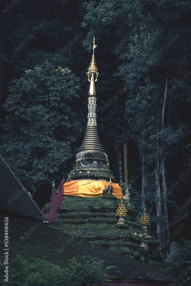 Ancient pagoda of Wat Palad or Wat Pha Lat temple the secret hidden ...