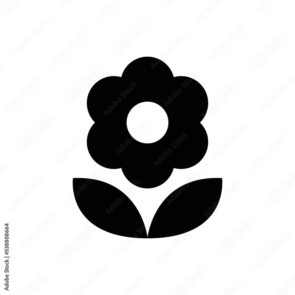 flower plant icon vector Stock-Vektorgrafik | Adobe Stock