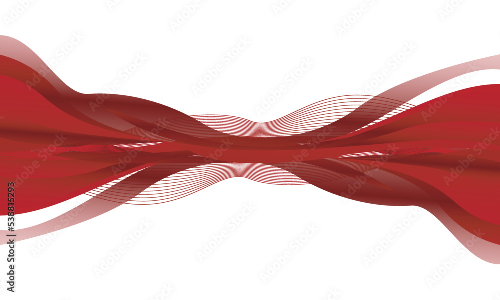 Abstract Red Wave Curve Background Template Stock Vector Adobe Stock
