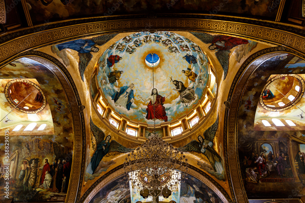 Details from interior of coptic church in Sharm el Sheikh Stock Photo ...