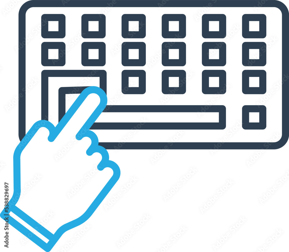Click keyboard Vector icon which is suitable for commercial work and ...
