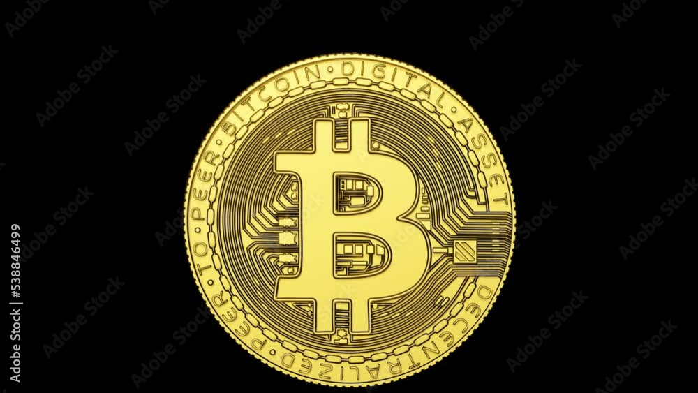 Transparent Bitcoin MP4 Video, Spinning Coin, Cryptocurrency, PNG ...