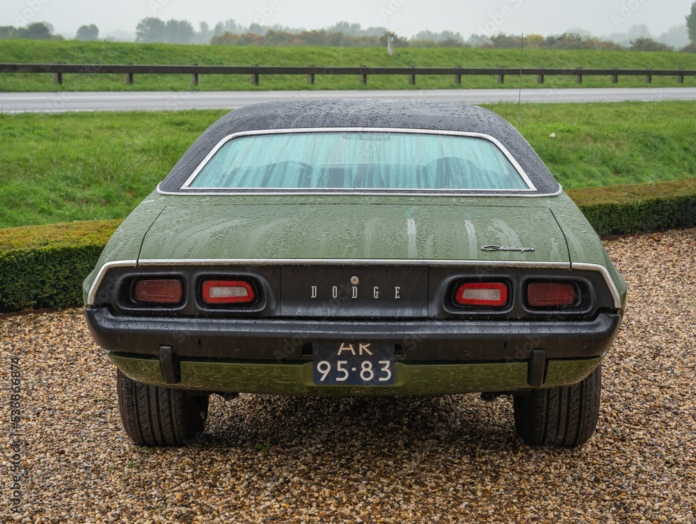 Brummen, Province Gelderland, The Netherlands, 15.10.2022, Rear view of ...