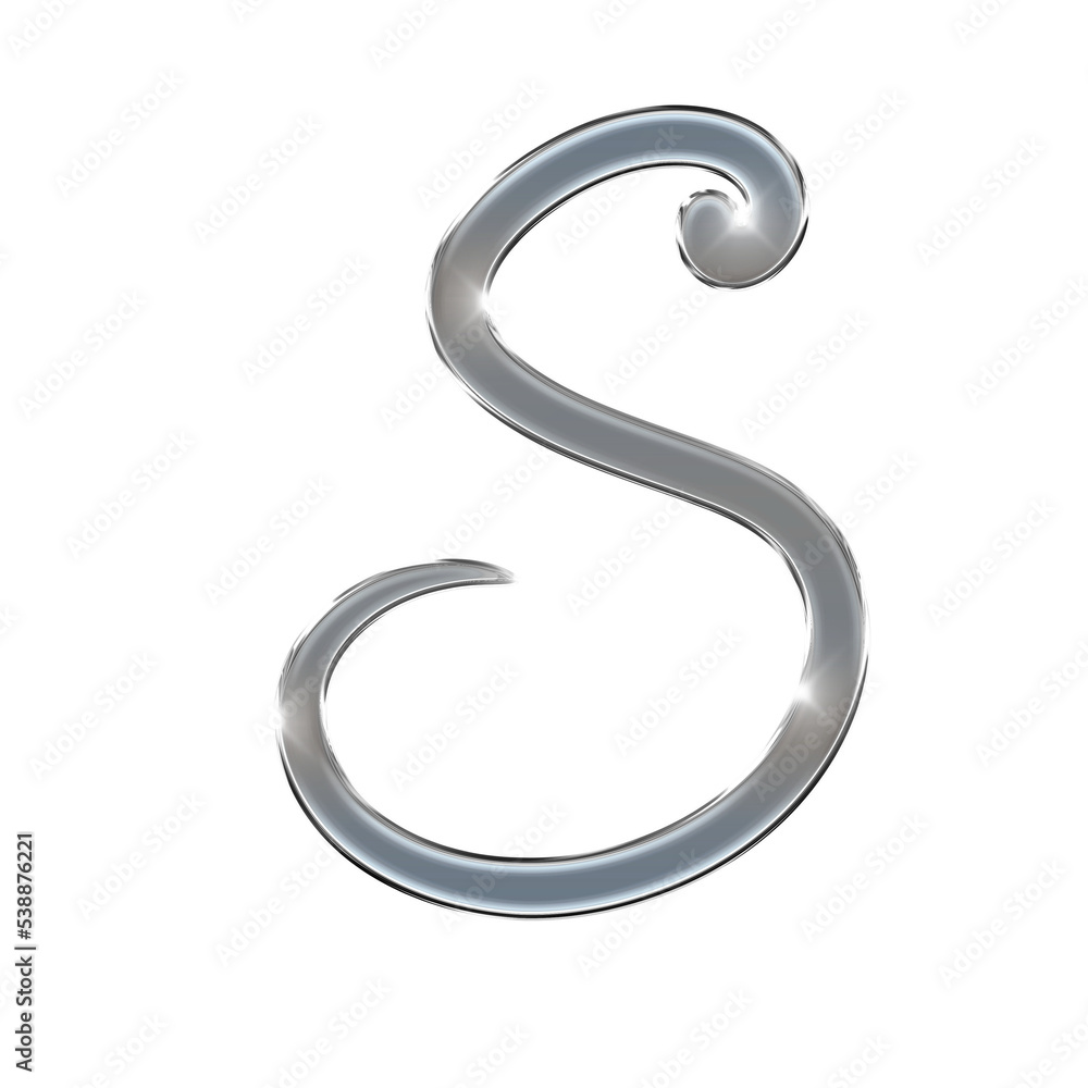 S Letter In Silver