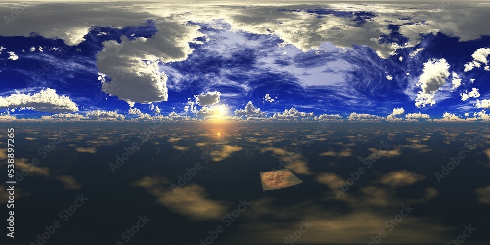 sea panorama, HDRI, environment map , Round panorama, spherical ...