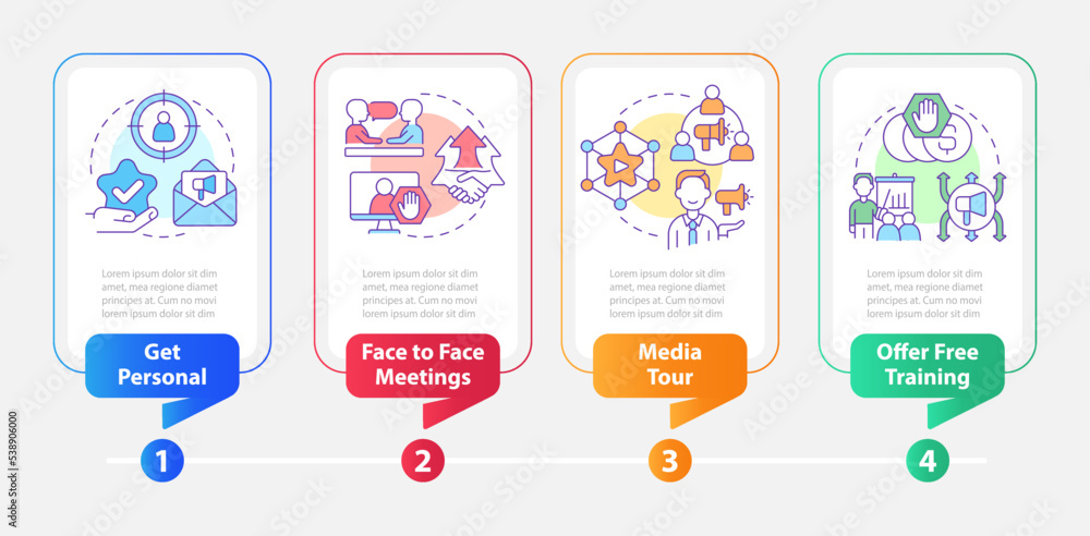 High turnaround ideas rectangle infographic template. Engagement. Data ...