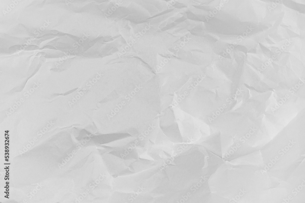 White crumpled paper texture background, clean white wrinkled paper ...