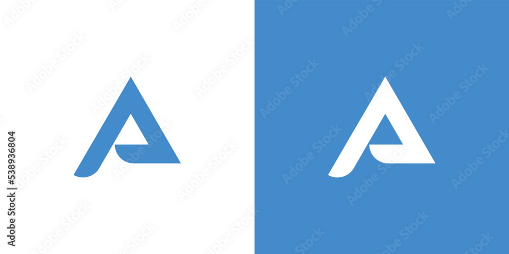 Letter A elements on this template are editable with vector software ...