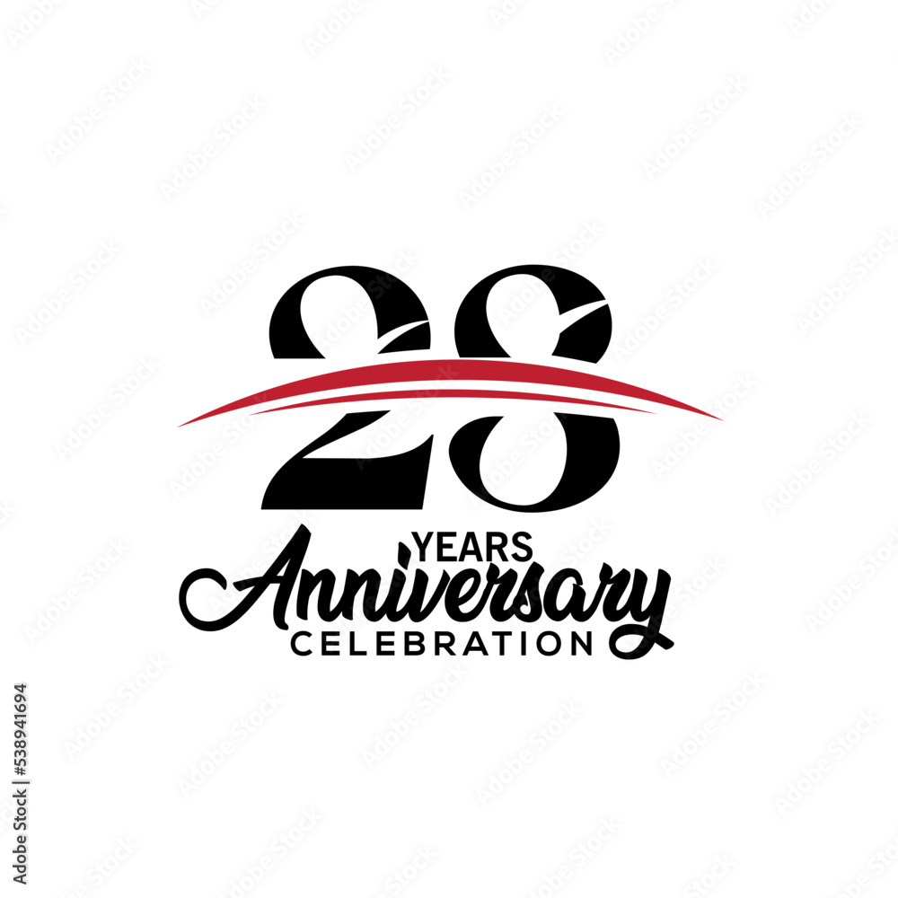Vetor de 23rd anniversary celebration design template for booklet with ...