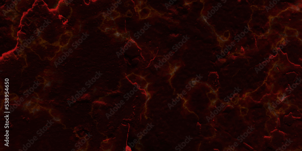 Textured marble black and red lava wall crack texture background ...