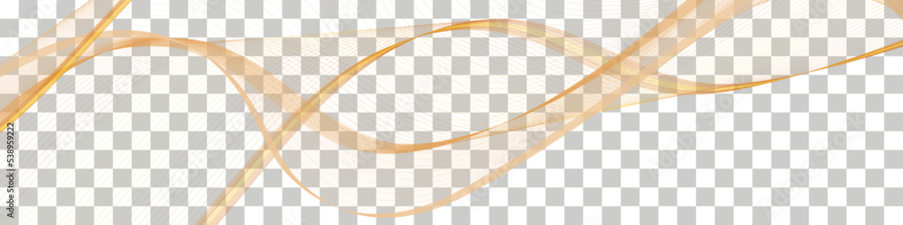 Orange wave swirl swoosh. Undulate dynamic soundwave, twisted curve ...
