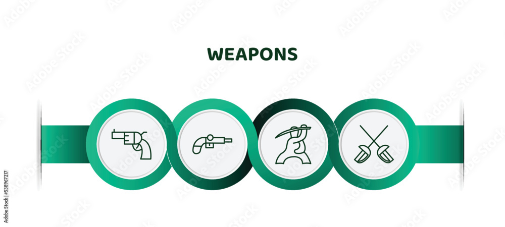 editable thin line icons with infographic template. infographic for ...