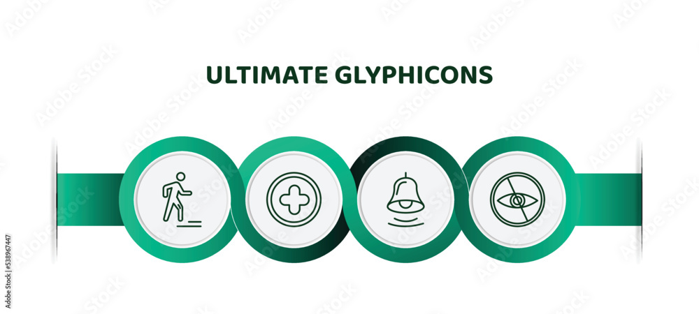 editable thin line icons with infographic template. infographic for ultimate glyphicons concept ...