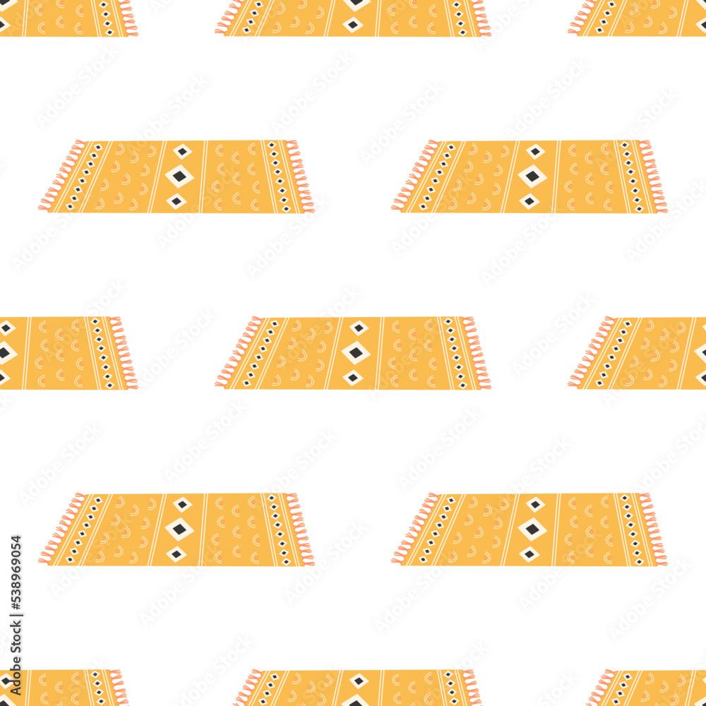 cartoon carpet in scandinavian style, vector illustration Stock Vector ...