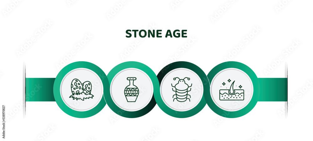 editable thin line icons with infographic template. infographic for ...