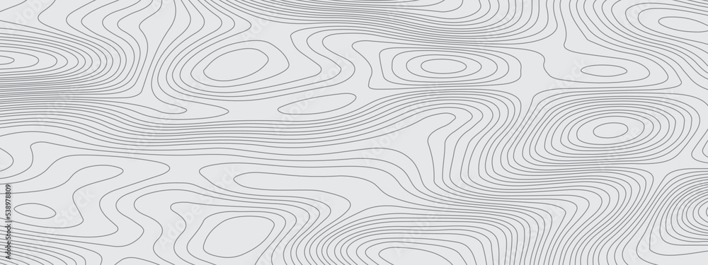 Gray and white wavy abstract topographic map contour, lines Pattern ...