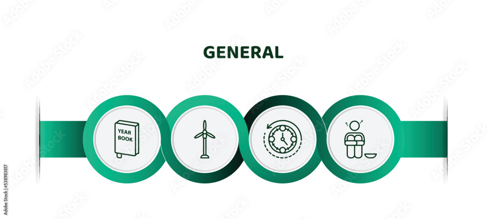 editable thin line icons with infographic template. infographic for ...